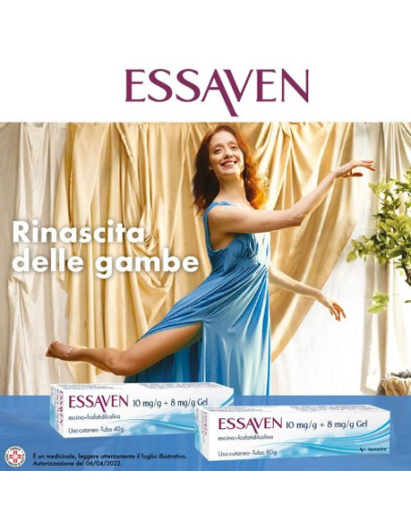 Essaven gel per insufficienza venosa e fragilità capillare 10mg + 8mg 40g
